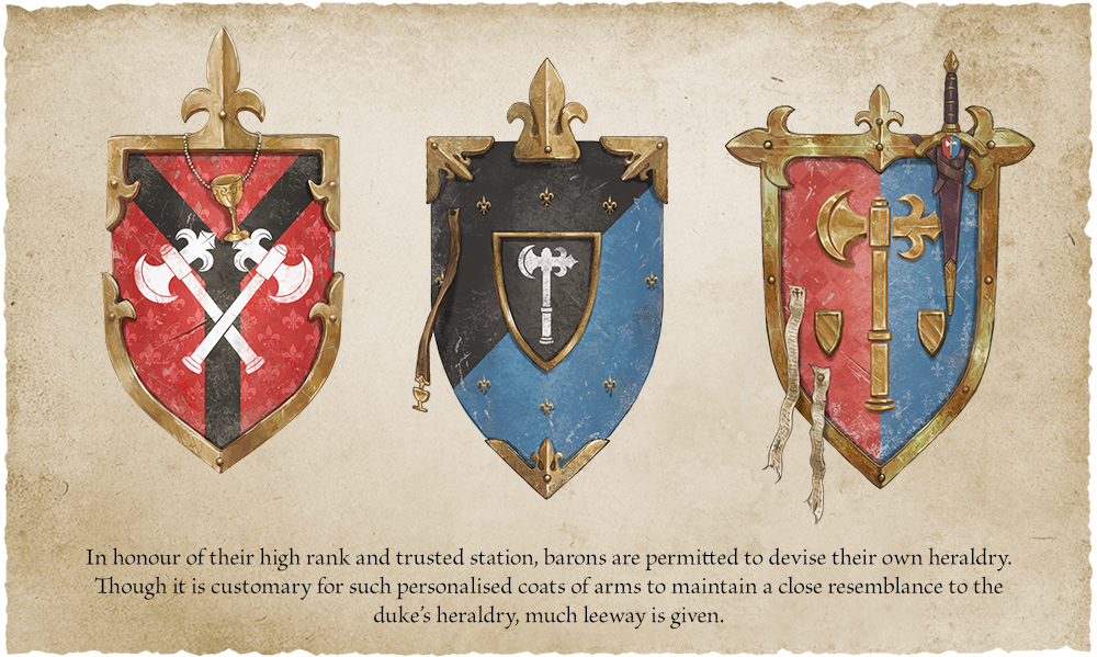 L'héraldique de la Bretonnie dans le monde des légendes